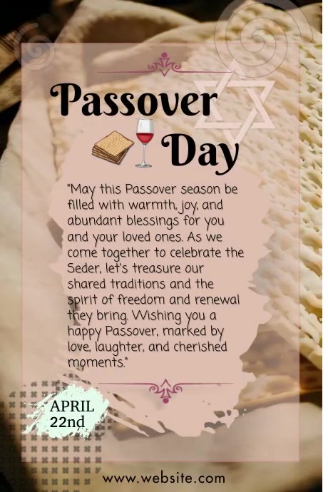 Passover Day Templat | PosterMyWall