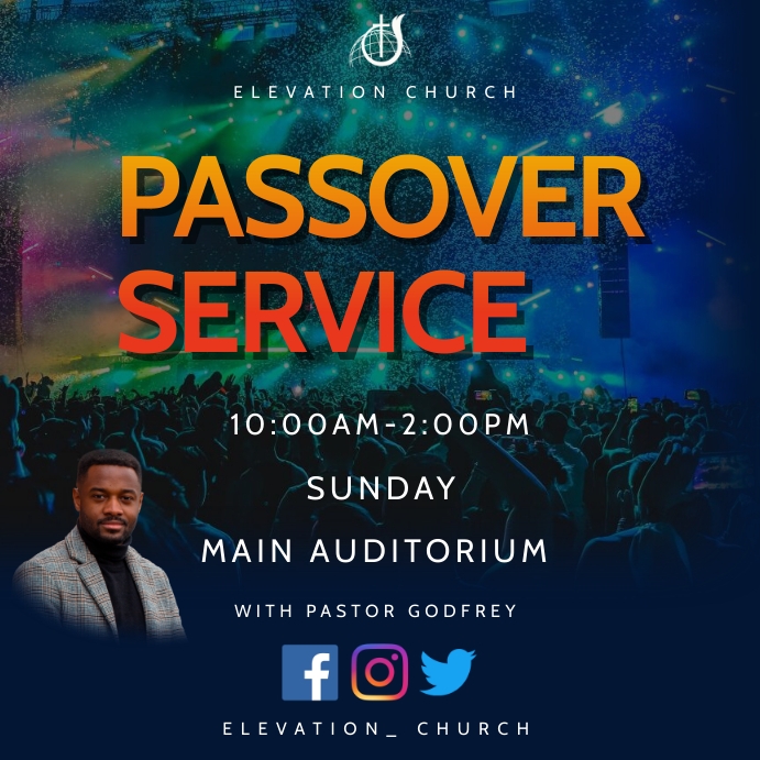 Passover service Template | PosterMyWall