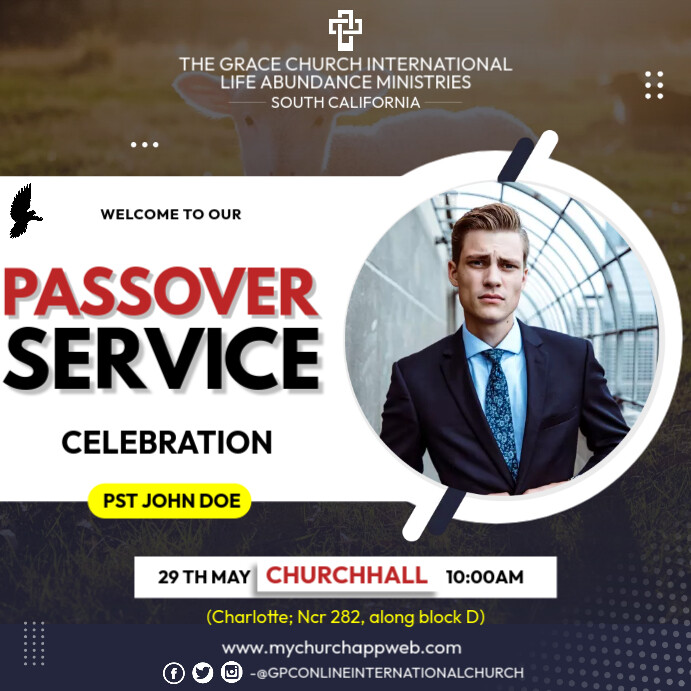 Passover Service Template Postermywall