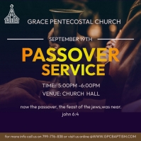 passover service Template | PosterMyWall