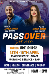 passover sunday service Template | PosterMyWall