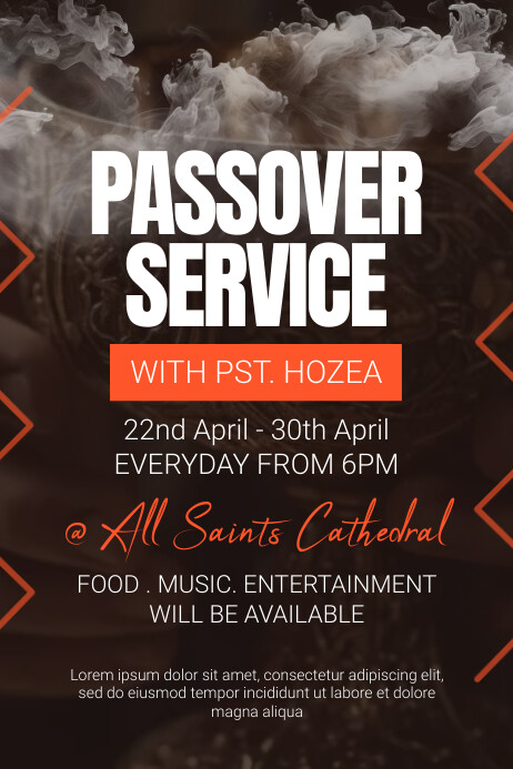 Passover Service Template | PosterMyWall