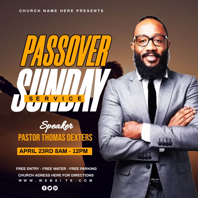 passover service Template | PosterMyWall