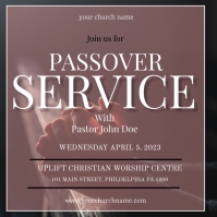 passover service flyer Template | PosterMyWall