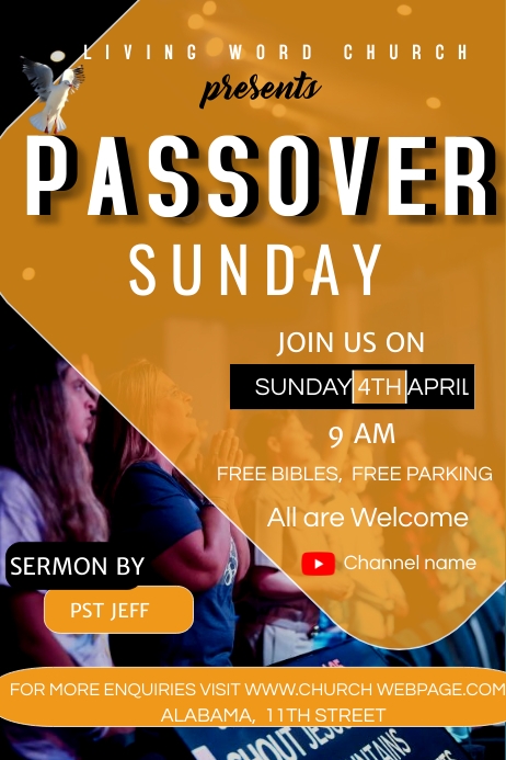 Passover sunday Template | PosterMyWall