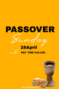 passover sunday service flyer Template | PosterMyWall
