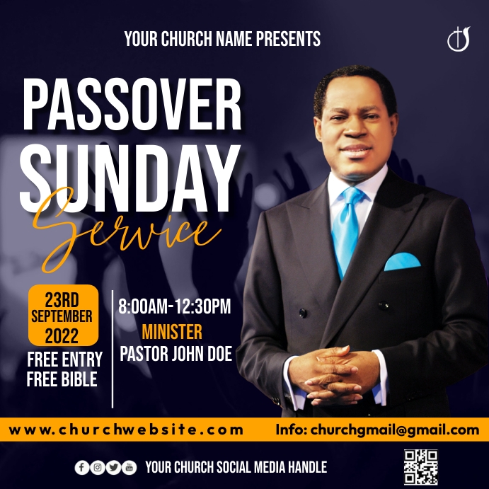 passover sunday service Template | PosterMyWall