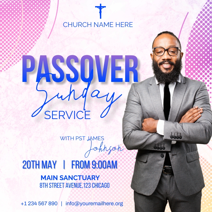 passover sunday service Template | PosterMyWall