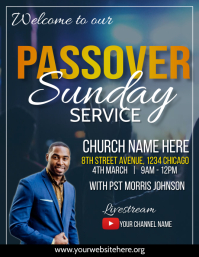 passover sunday service flyer Template | PosterMyWall