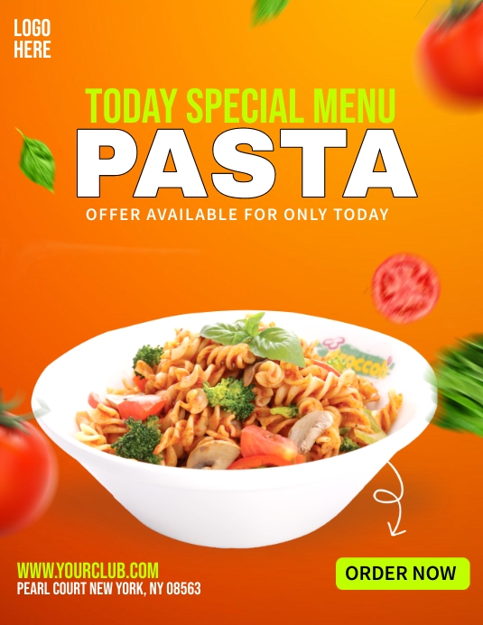 Pasta Ads Template | PosterMyWall