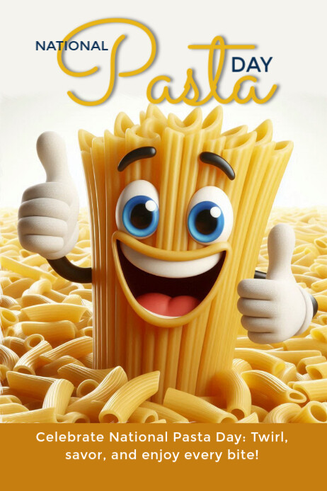 Pasta Template | PosterMyWall