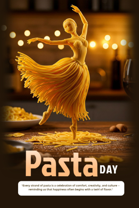 Pasta Template | PosterMyWall