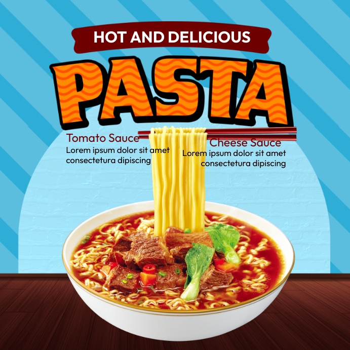 Pasta Menu Template | PosterMyWall