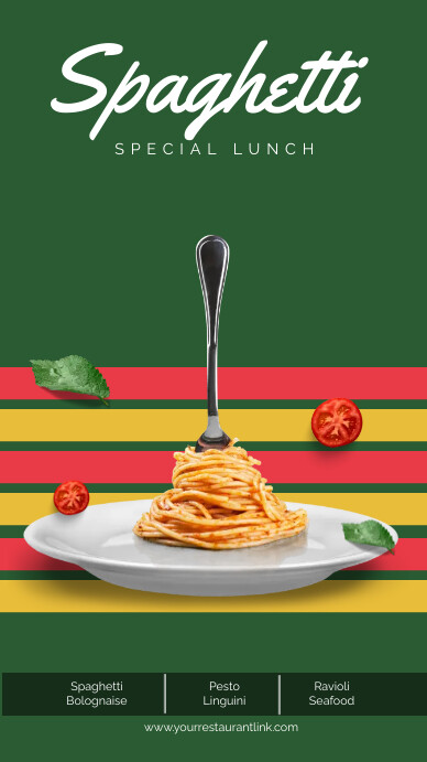 Pasta Menu Templat | PosterMyWall