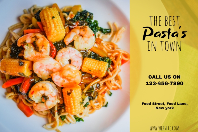 PASTA POSTER TEMPLATE | PosterMyWall