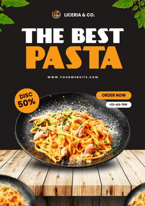 pasta promotion template | PosterMyWall