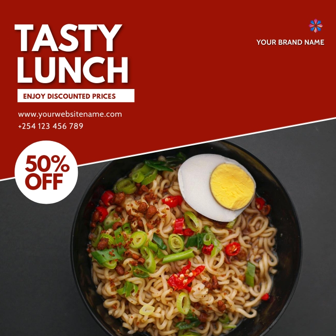 pasta rice food menu restaurant sale flyer Template | PosterMyWall