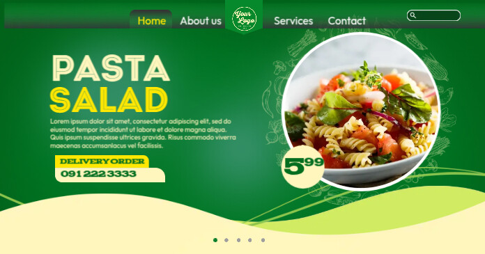 Pasta Salad Banner Template | PosterMyWall