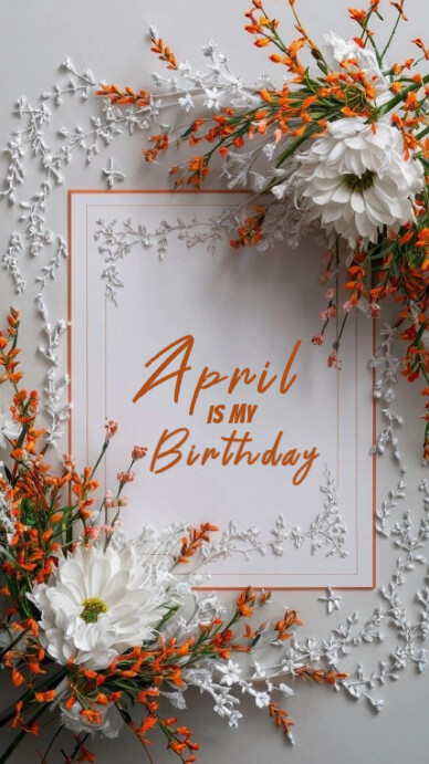 Pastel April Birthdays Whatsapp Status Template | PosterMyWall
