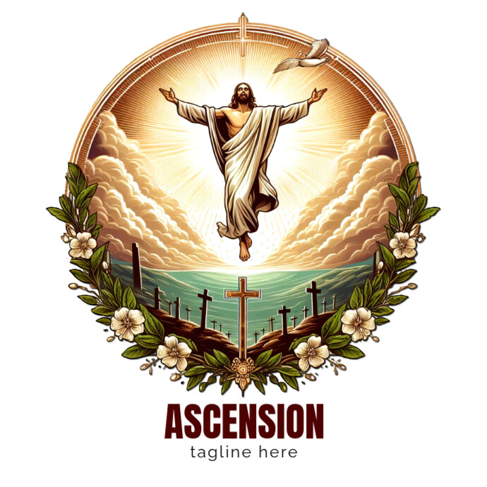 Pastel Ascension Day Logo Template | PosterMyWall
