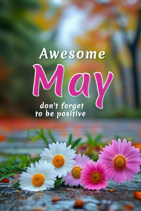 Pastel Awesome May Banner 4' × 6' Template | PosterMyWall