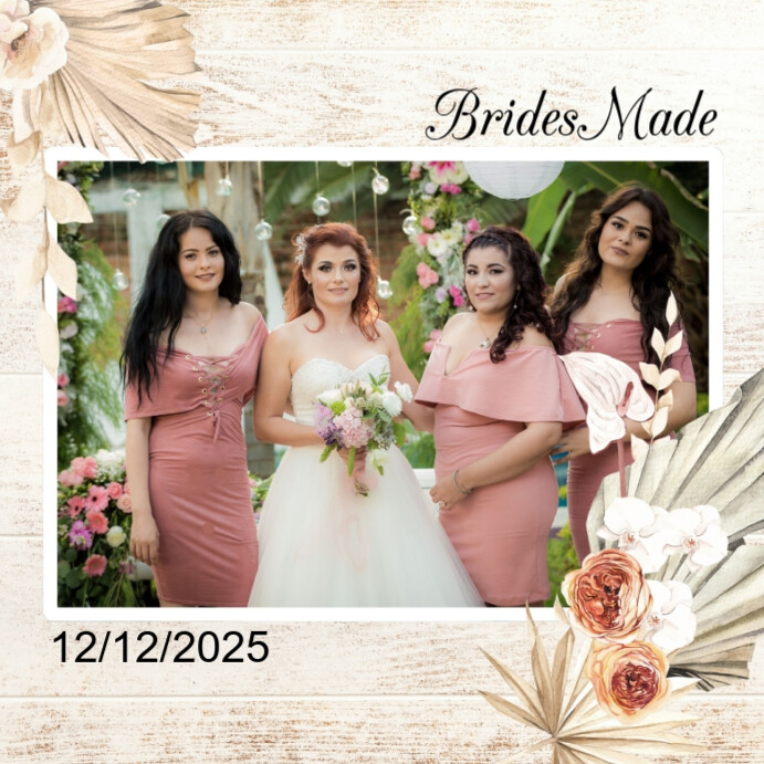 Pastel Beautiful/rustic/aesthetic/wedding/flower/collage/bridesmaid ...