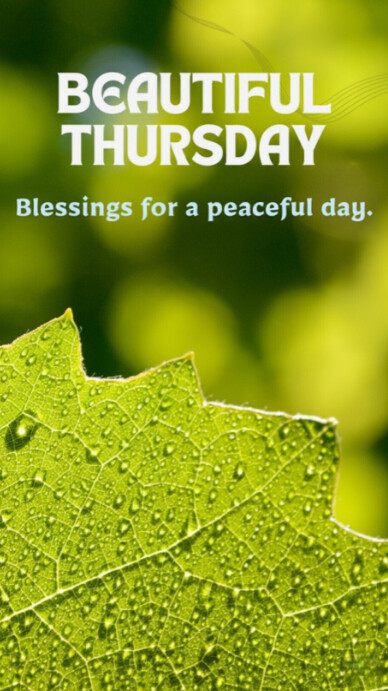 Pastel Beautiful Thursday Blessings Quote – Peaceful Morning Nature ...