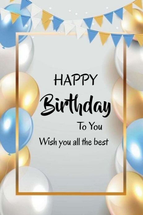 Pastel Birthday Celebration Poster Template | PosterMyWall