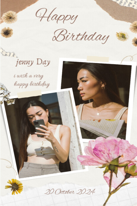 Pastel Birthday Party Poster Template | PosterMyWall