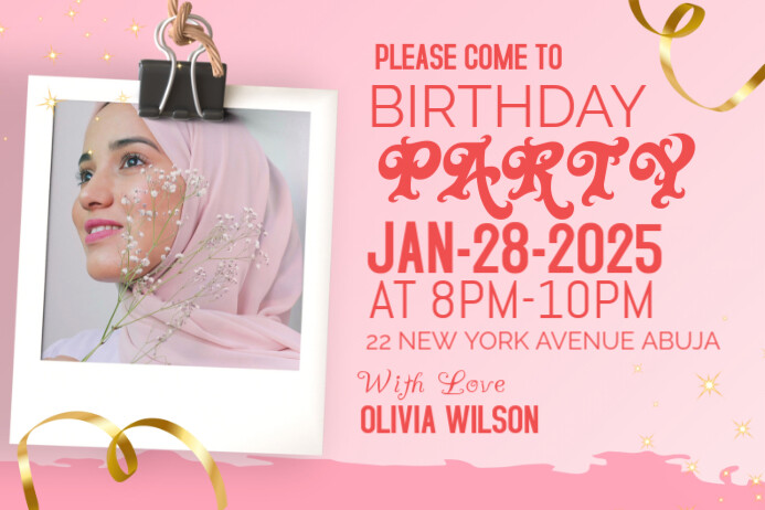 Pastel Birthday Poster Template | PosterMyWall