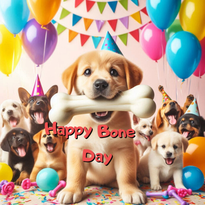 Copy of Pastel Bone Day Instagram Post | PosterMyWall