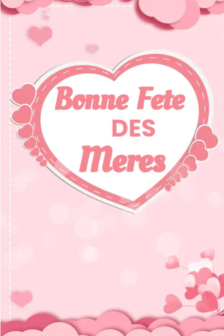 Pastel Bonne Fete Des Meres Poster Template | PosterMyWall