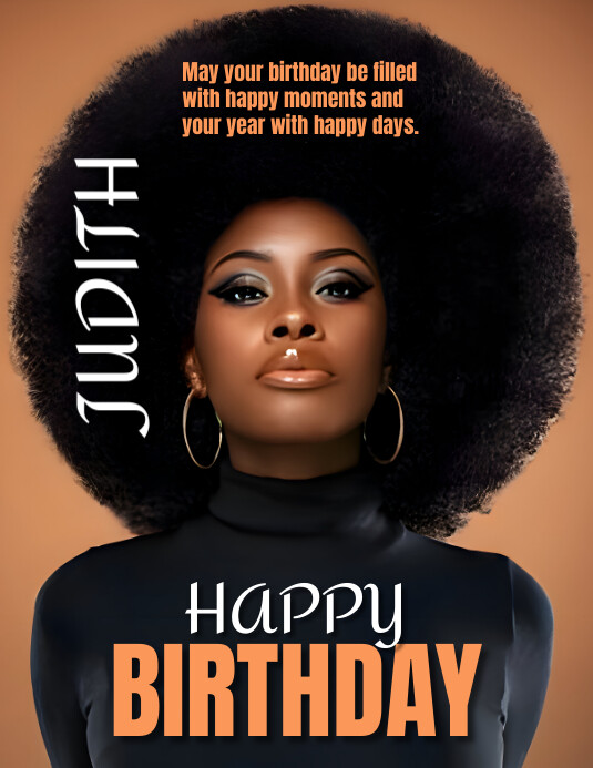 Pastel Brown And Black Background Joyful Happ Template | PosterMyWall