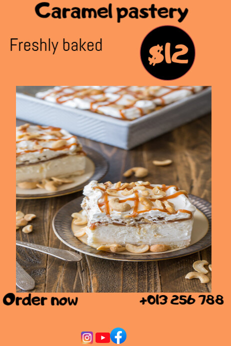 Pastel Caramel Pastery Poster Template | PosterMyWall