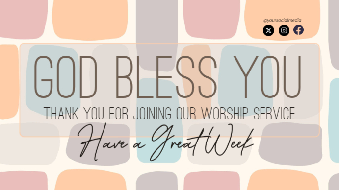 Pastel Church Media Digital Display (16:9) Template | PosterMyWall