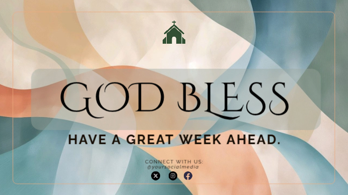 Pastel Church Media Digital Display (16:9) Template | PosterMyWall