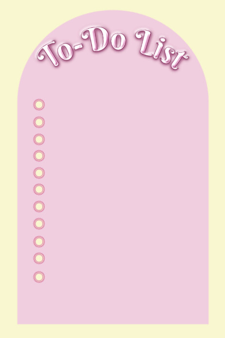 Pastel Color To-Do List Template Poster Size | PosterMyWall