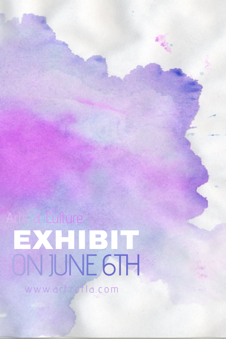 Pastel Colorful Paint Simple Modern Event Club Venue Art Template ...