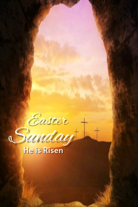 Pastel Easter Sunday Poster Template | PosterMyWall
