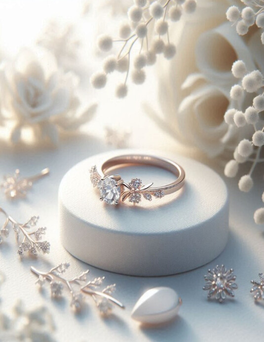 Pastel Engagement Diamond Ring Display Flyer (us Letter) Template ...