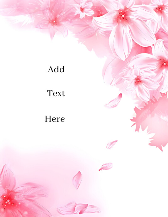 Pastel Floral Background Template Flyer (us | PosterMyWall
