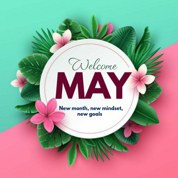 Copy of Pastel Floral welcome may wishes Template Instagram Story ...