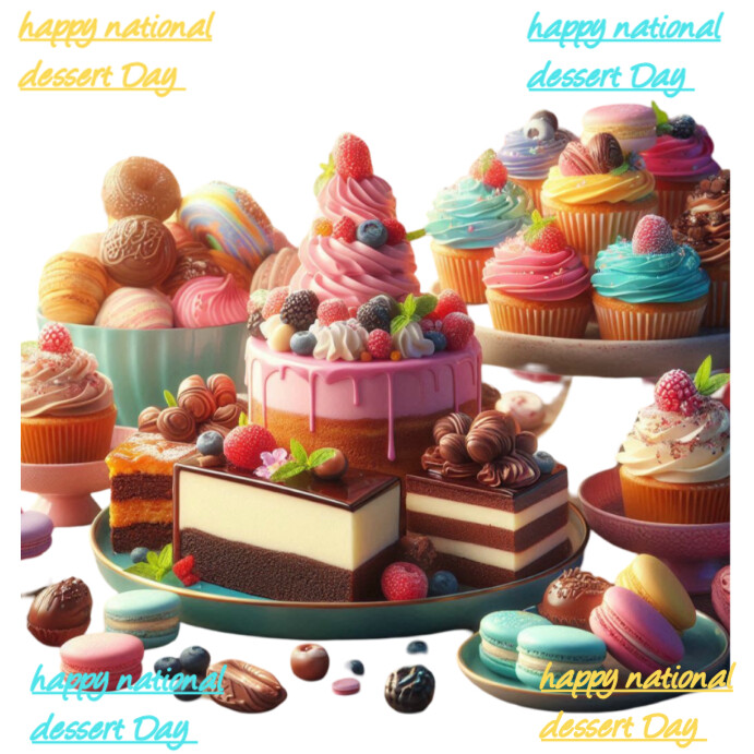Pastel For A Fun And Joyful Message On Dessert Day, Here’s An Upbeat ...