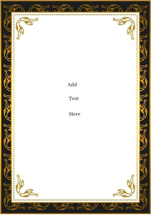 Pastel Frame A4 Template | PosterMyWall