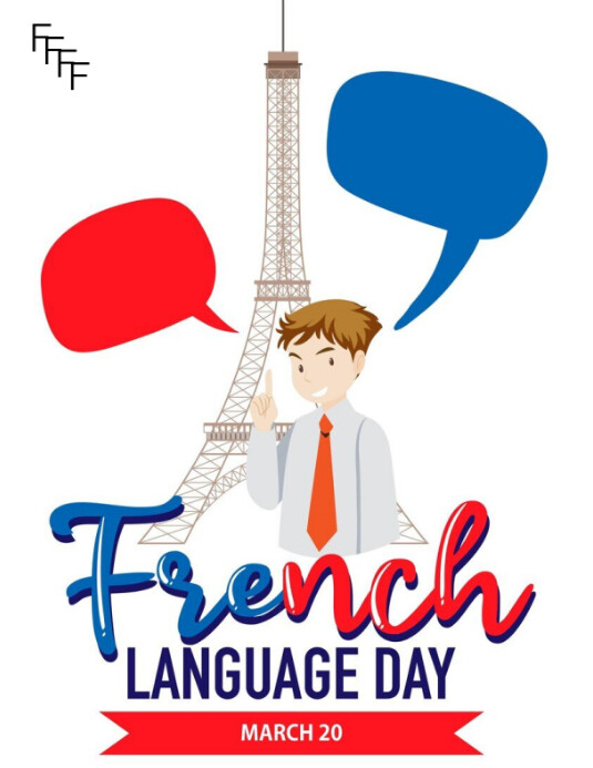 Copy of Pastel French Language Day Flyer (us Letter) | PosterMyWall