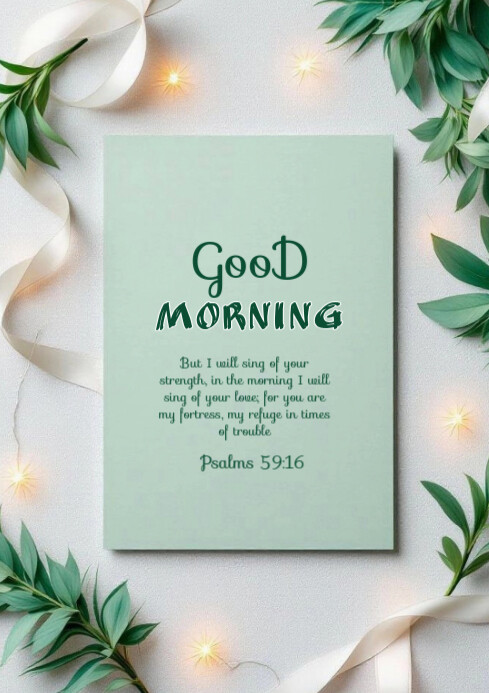 Pastel Good Morning A4 Template | PosterMyWall