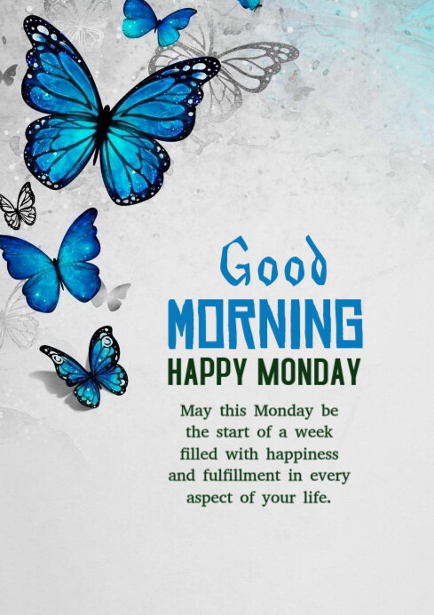 Copy of Pastel Good Morning Monday A4 | PosterMyWall