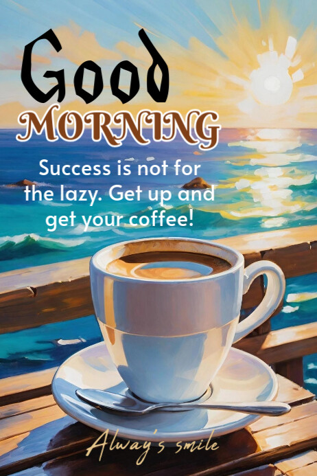 Copy of Pastel Good Morning Poster | PosterMyWall