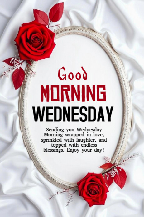 Pastel Good Morning Wednesday Banner 4' × 6' Template | PosterMyWall