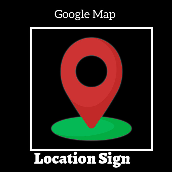 Plantilla de Pastel Google Map Instagram Post | PosterMyWall